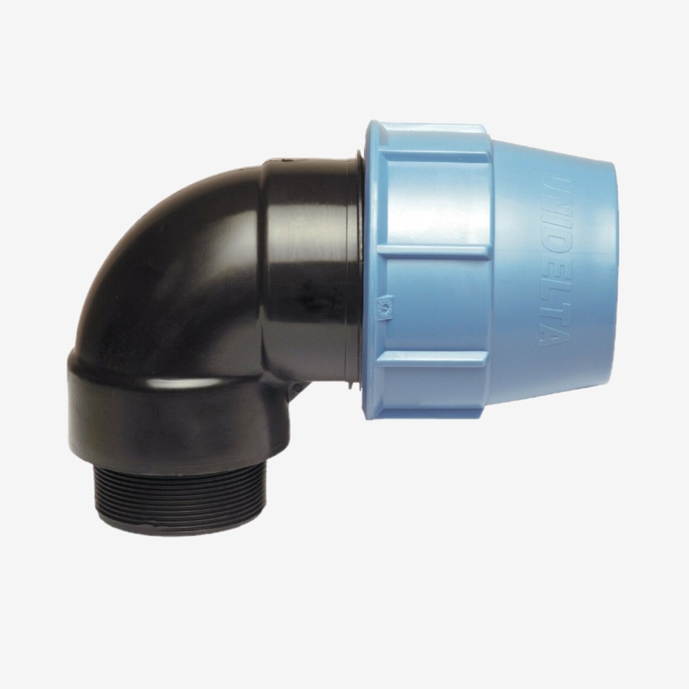 PP-Fitting Winkel 90° AG - MHB Beregnung